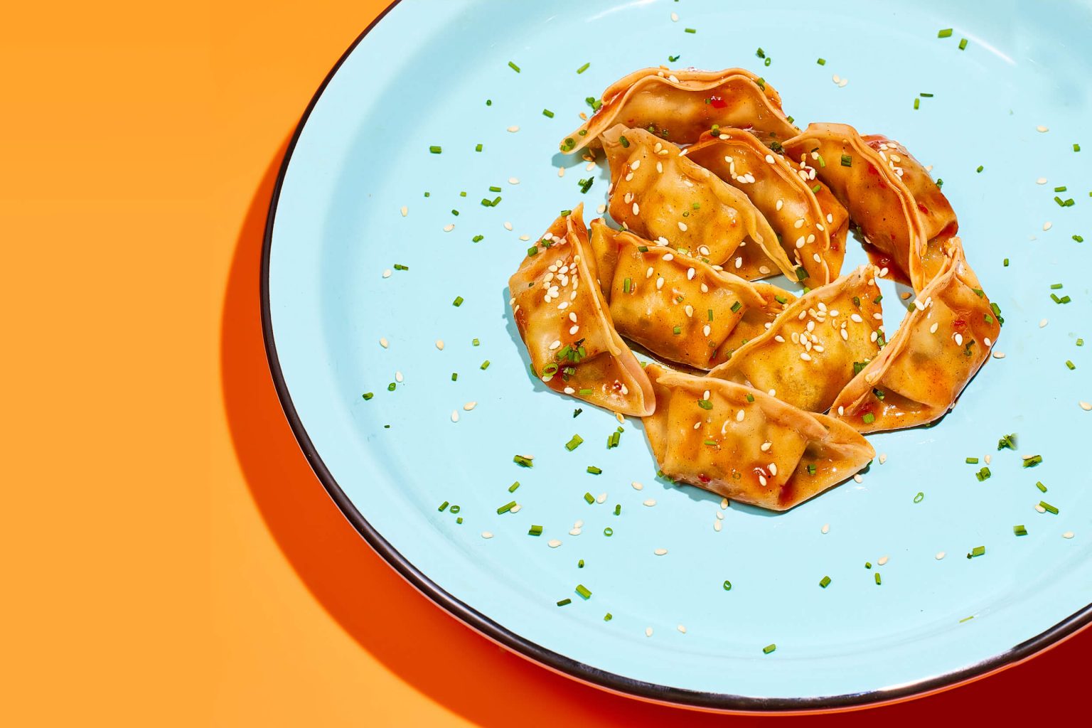 Gochujang sweet chili coated Dumplings | O'Food